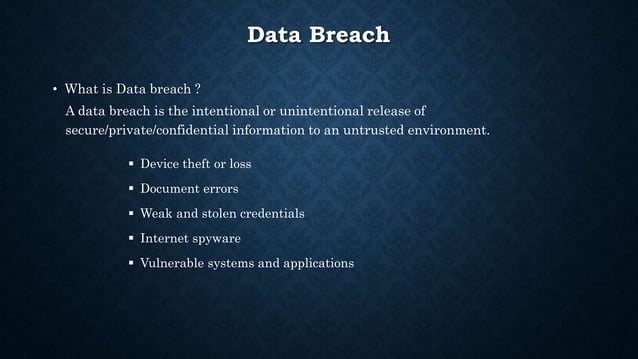Target data breach presentation | PPTX | Internet | Computing
