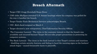 Target data breach presentation | PPTX