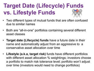 The Ins & Outs of Target Date Funds and the TSP Lifecycle Fund | PDF
