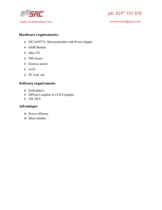 Target detection and classification using seismic and pir sensors | PDF