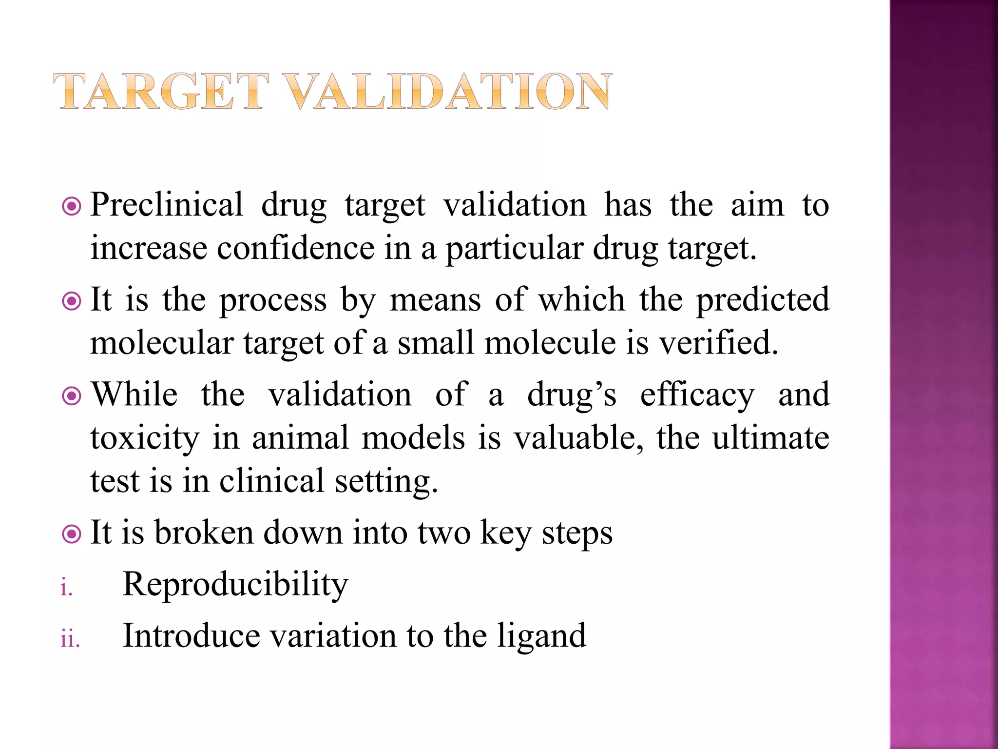 Target discovery and validation | PPTX