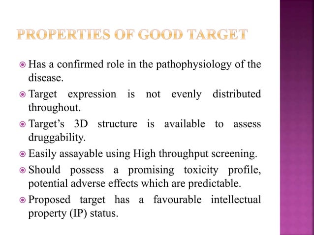 Target discovery and validation | PPTX | Biotech and Biomedical ...