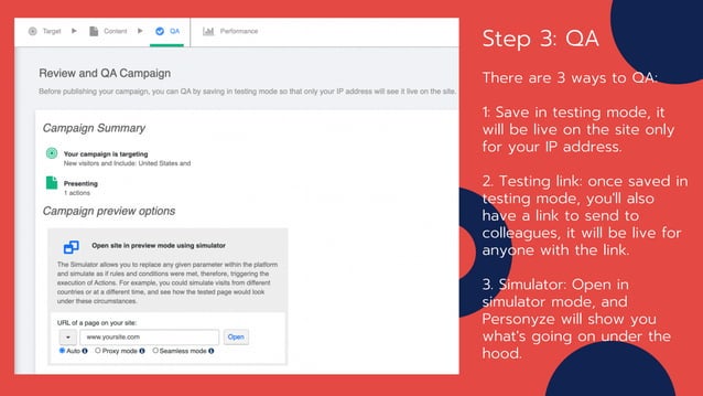 Targeted Banners in Personyze | PPT