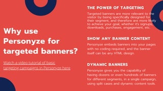 Targeted Banners in Personyze | PPT