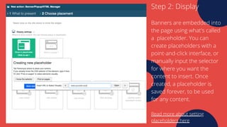 Targeted Banners in Personyze | PPT