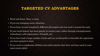 Targeted CV style | PPT