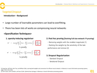 Learning Sparse Networks using Targeted Dropout | PPT