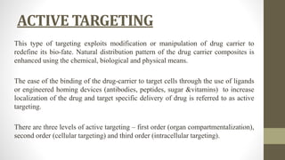 Targeted drug delivery system | PPTX