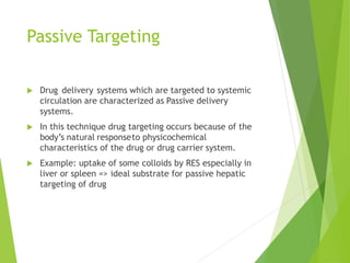Targeted drug delivery system | PPTX