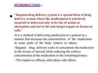 Targeted drug delivery system | PPT