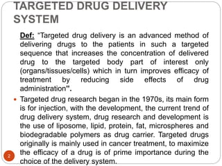 Targeted drug delivery system | PPTX
