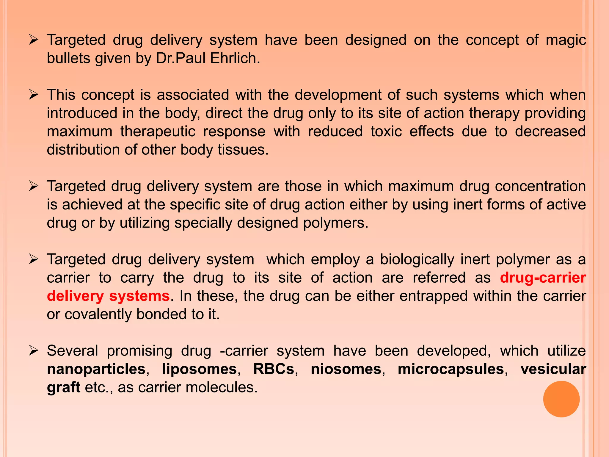 Targeted drug delivery system | PPT