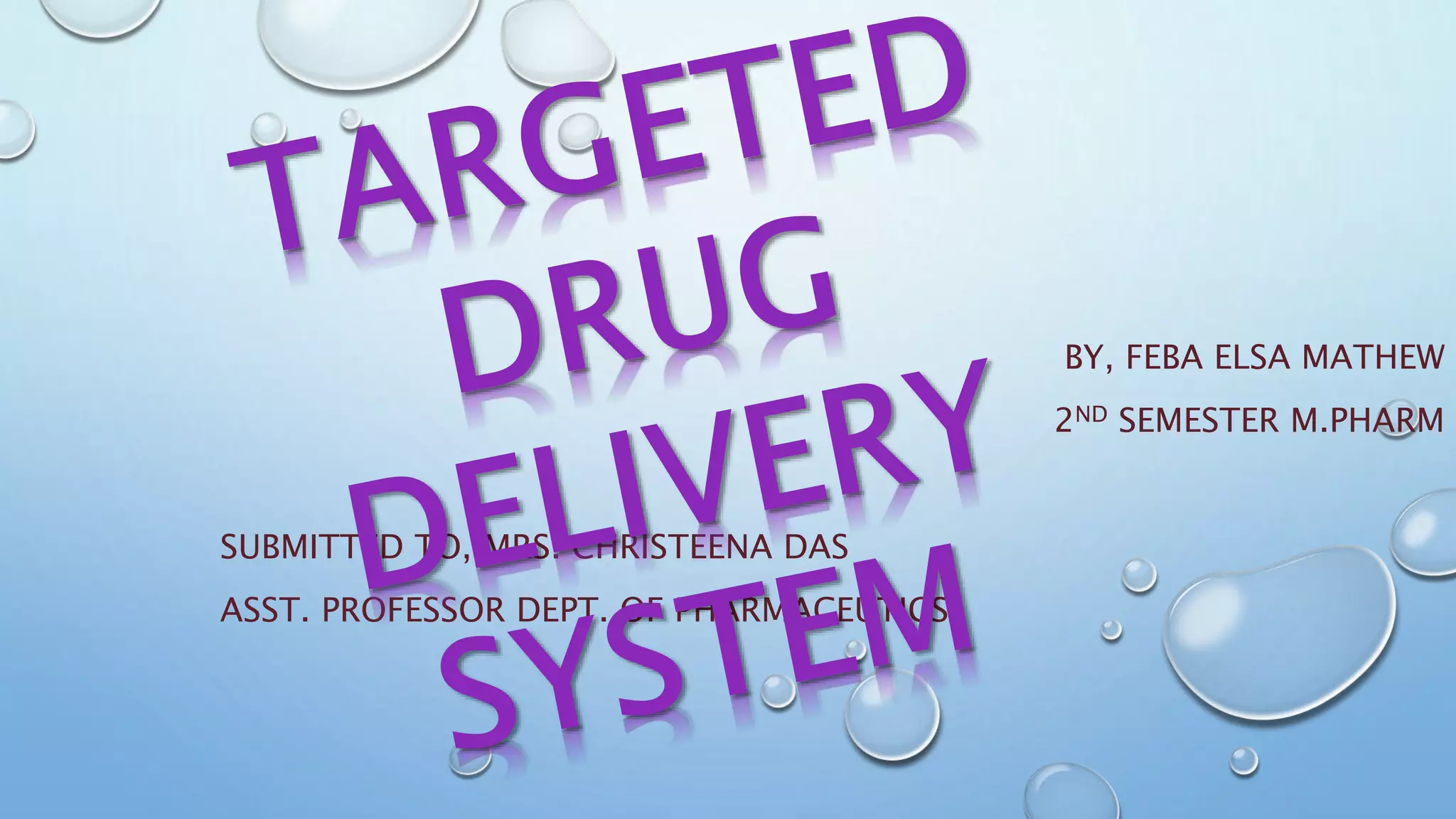 Targeted drug delivery system | PPTX
