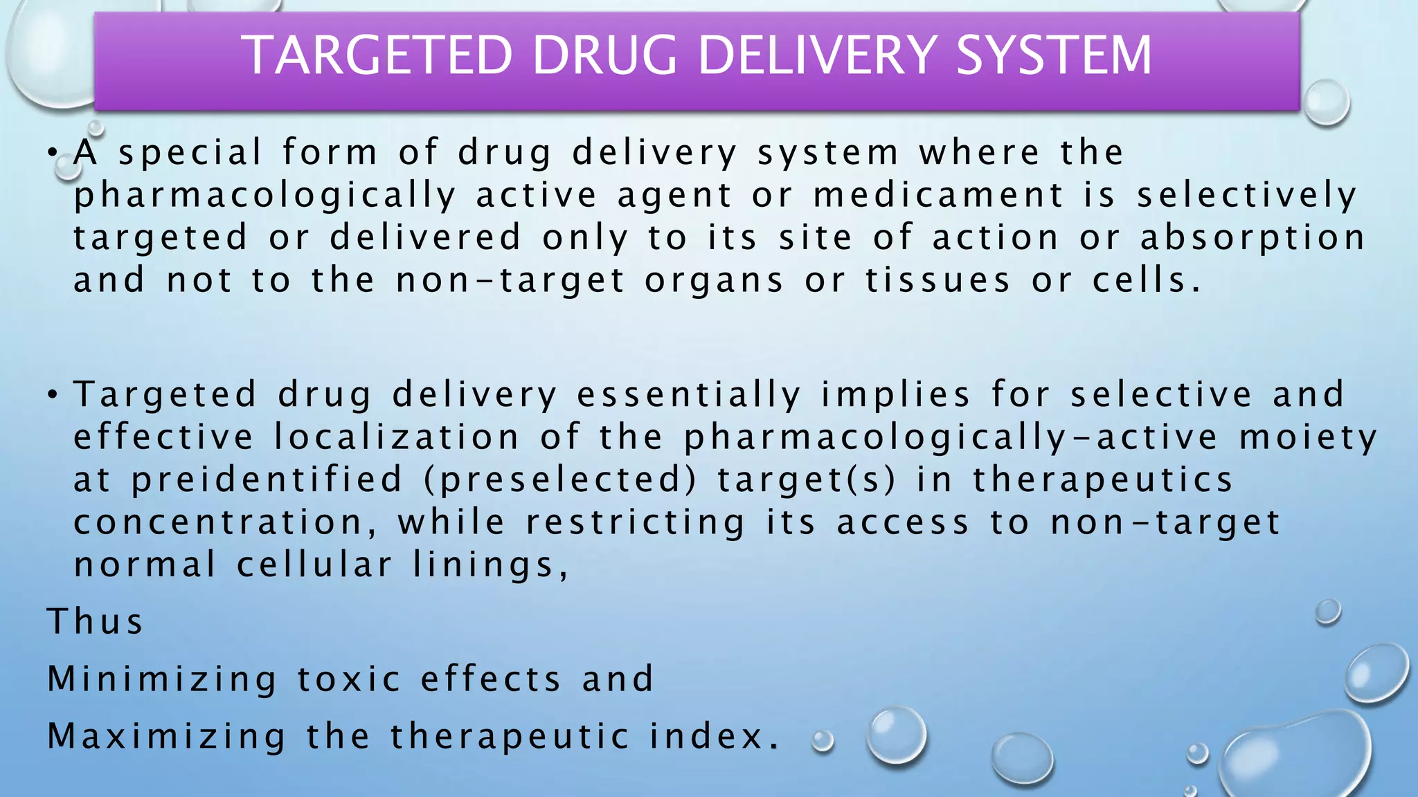 Targeted drug delivery system | PPTX