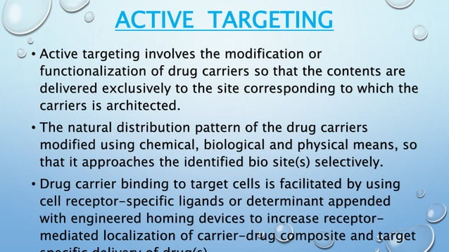 Targeted drug delivery system | PPTX