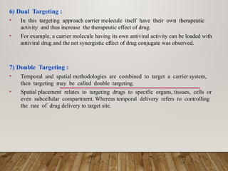Targeted Drug Delivery System/TDDS/Nanomers | PPTX
