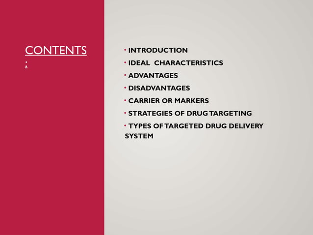 Targeted Drug Delivery System/TDDS/Nanomers | PPTX