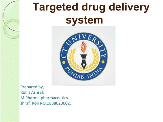 Targeted drug delivery system | PPT