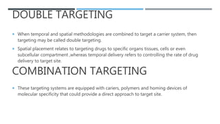 Targeted drug delivery systems | PPTX