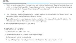 Targeted drug delivery systems | PPTX