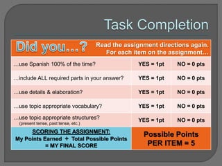 Targeted Grading Rubrics for Self or Peer Assessment | PPT