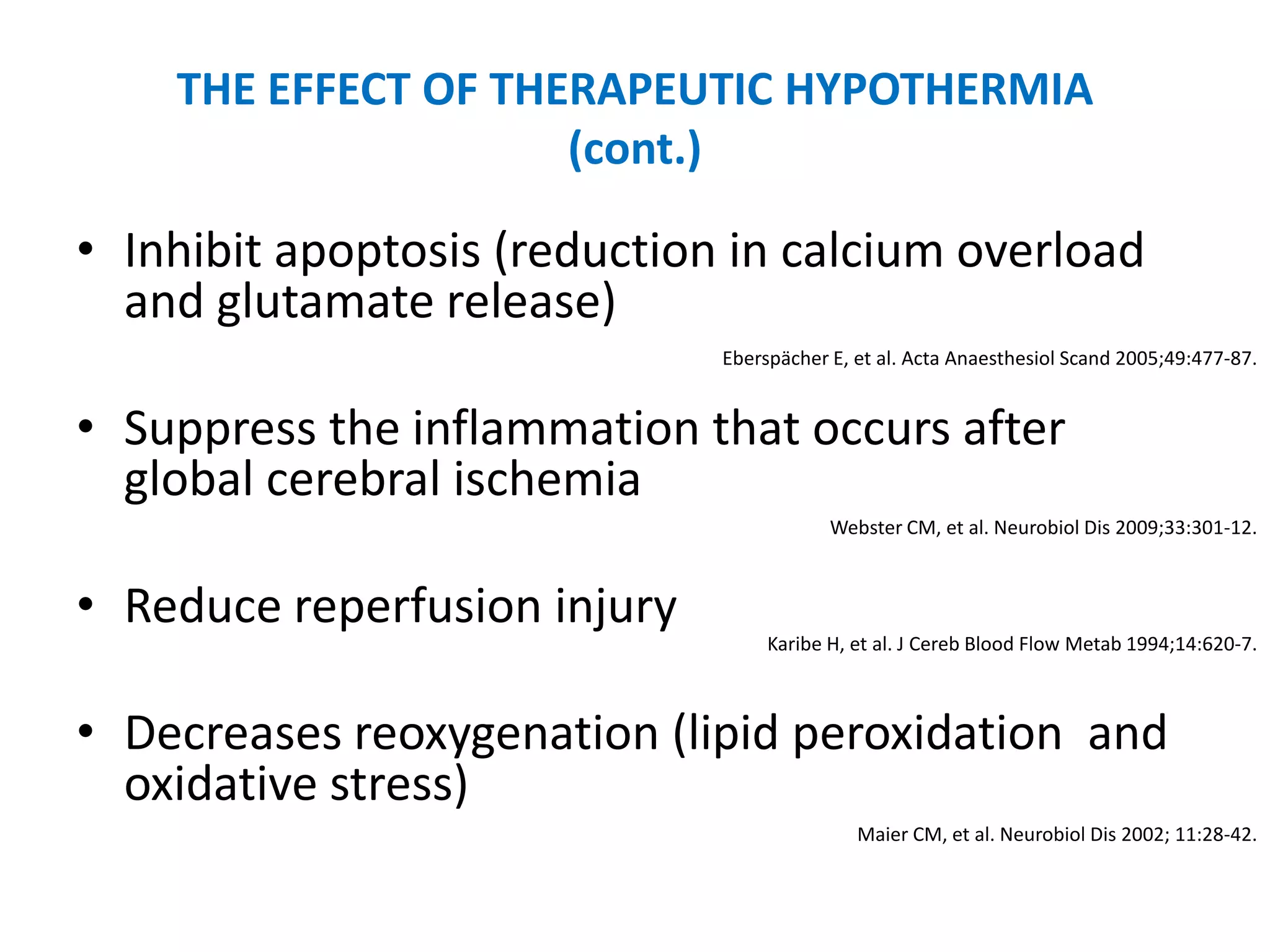 Targeted Temperature Management (Therapeutic Hypothermia) in Critical ...