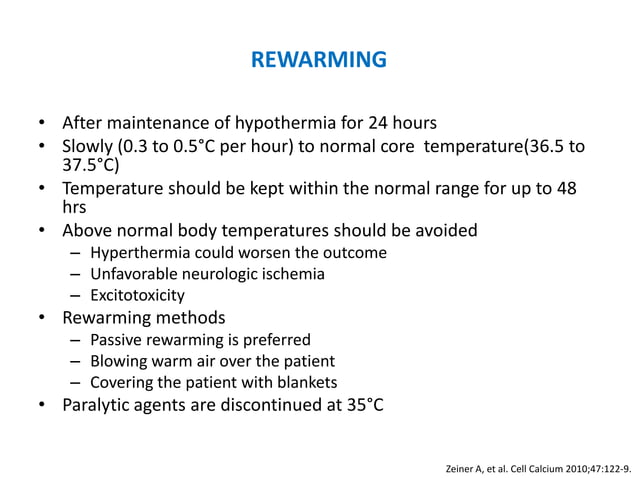 Targeted Temperature Management (Therapeutic Hypothermia) in Critical ...