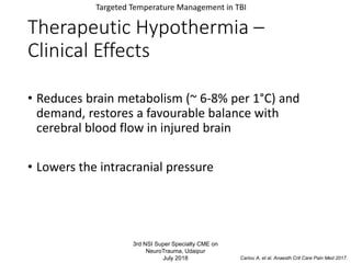 Targeted temperature management in traumatic brain injury | PPTX