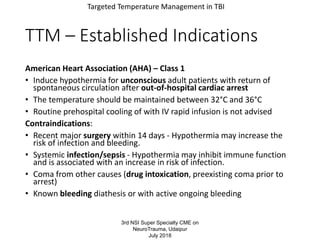 Targeted temperature management in traumatic brain injury | PPTX