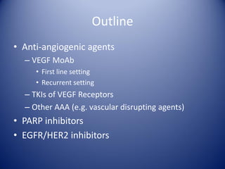 Targeted therapy in ovarian cancer | PDF