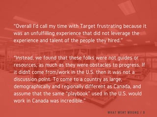 Target fails up north | PPT