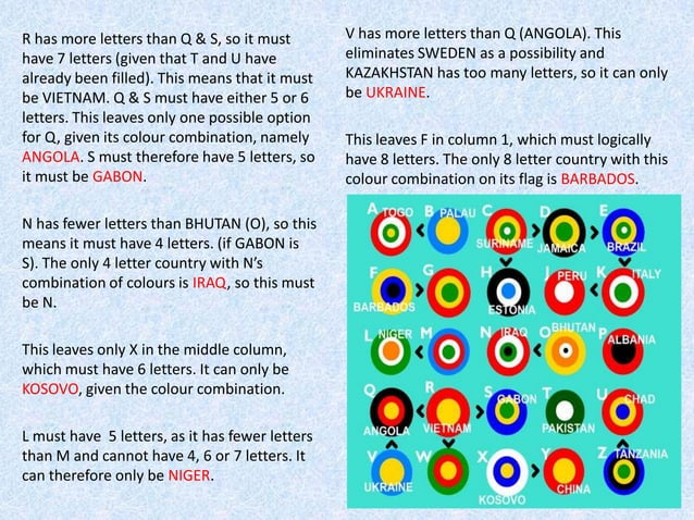 Target Flags Logic Puzzle - SOLUTION TUTORIAL | PPT