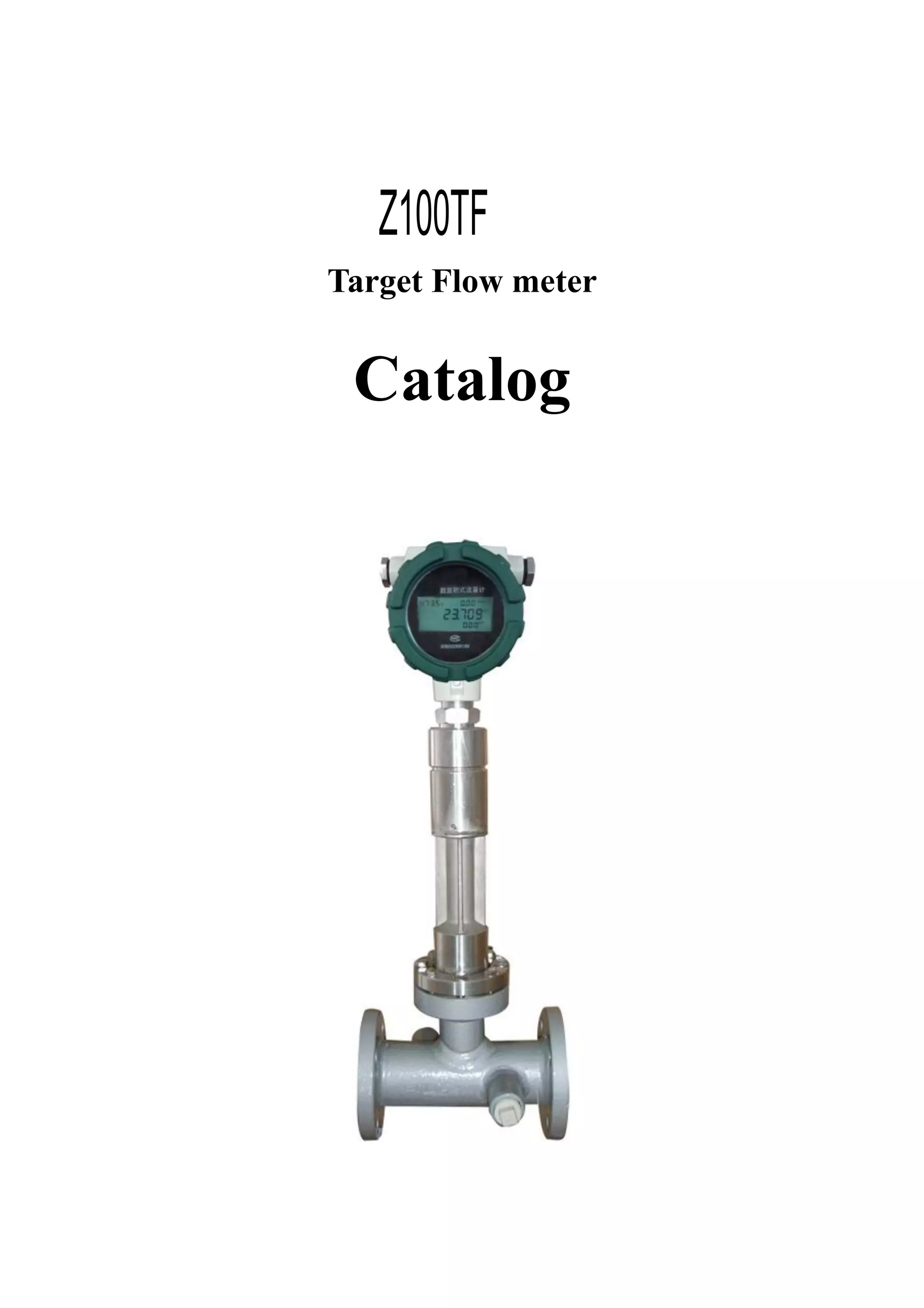 Target flowmeter catalog Z100TF | PDF