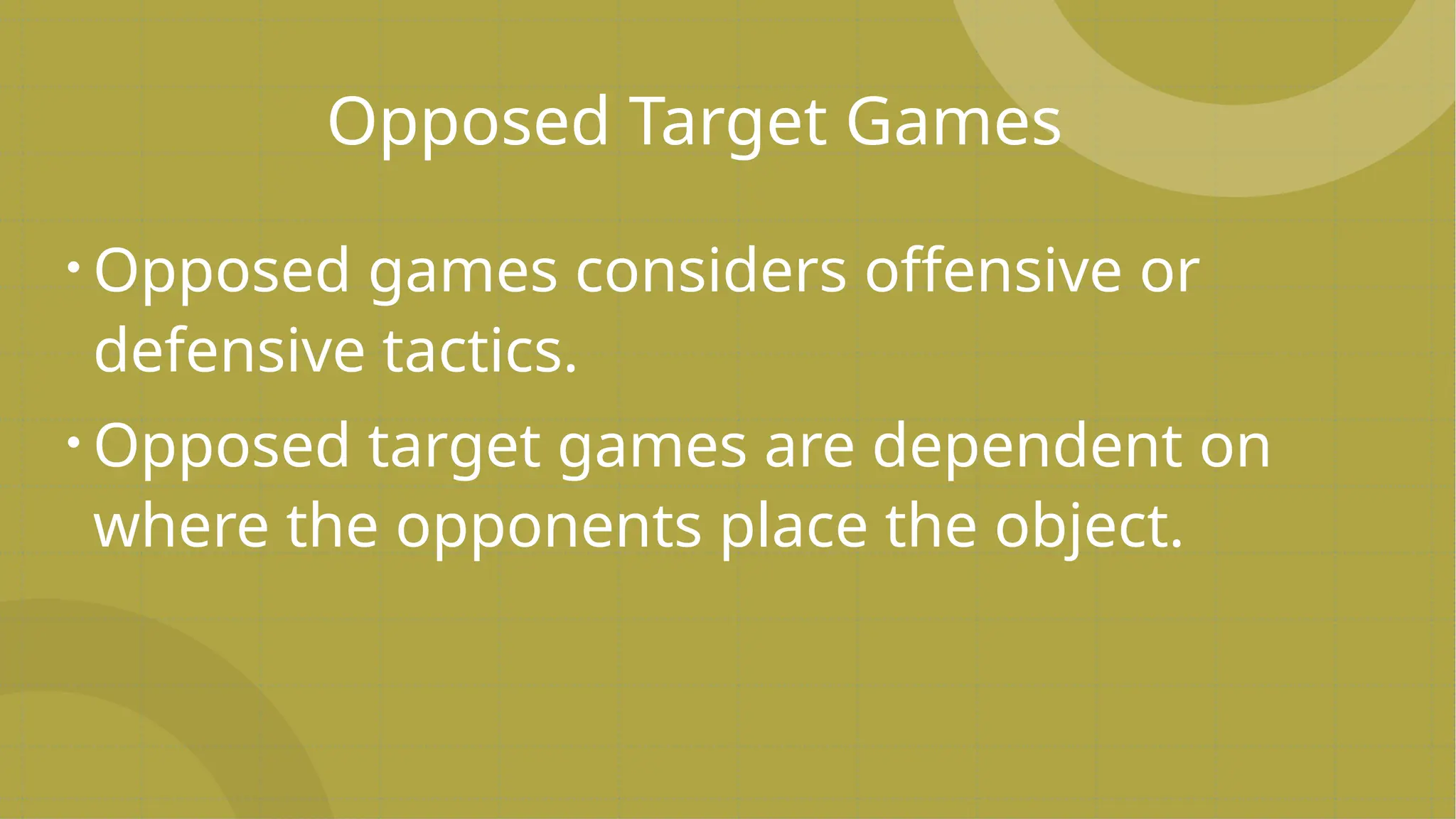 Physical Activity Participation :Target Games | PPTX