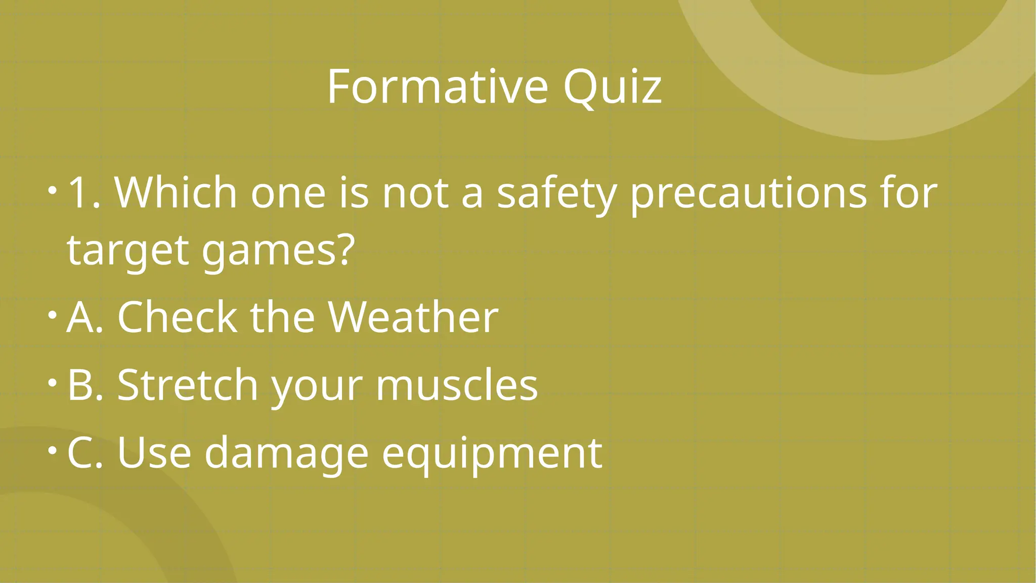 Physical Activity Participation :Target Games | PPTX