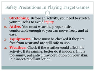 MAPEH grade 6: Target games | PPTX