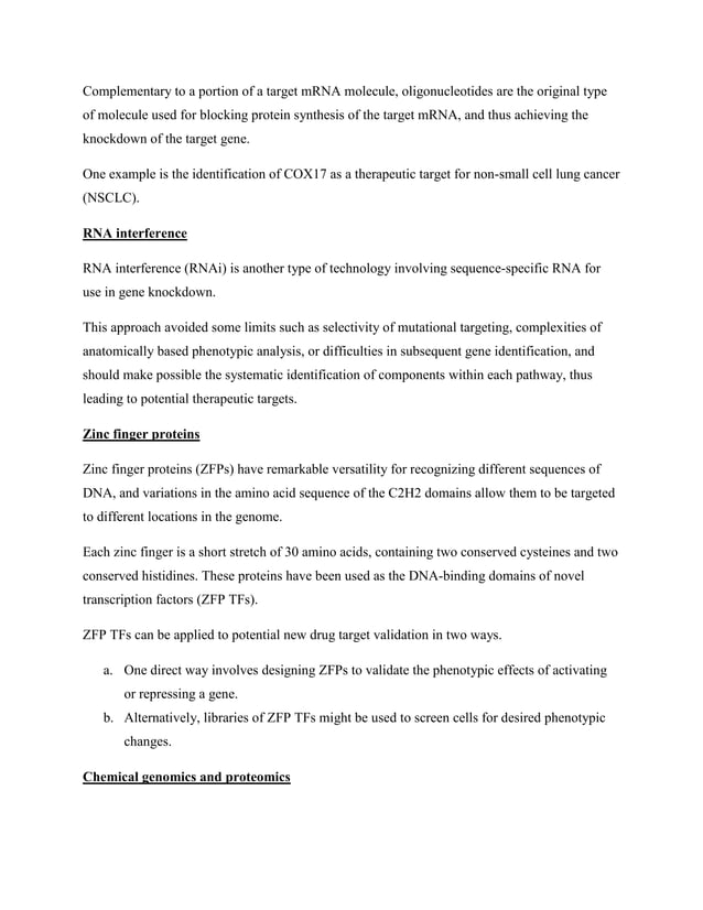 Target identification in drug discovery | PDF | Genetics | Science
