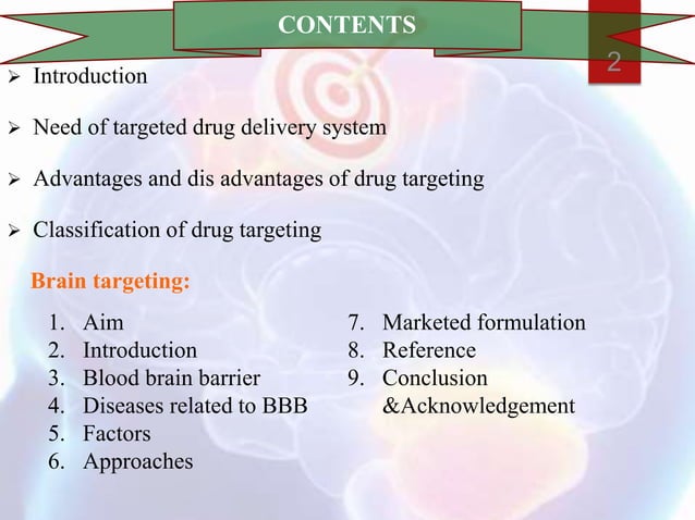 Brain Targeting: Novel approaches | PPTX | Brain and Nervous System ...
