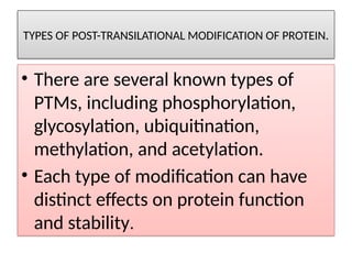 TARGETING AND POST-TRANSILATION MODIFICATION OF PROTEIN.pptx