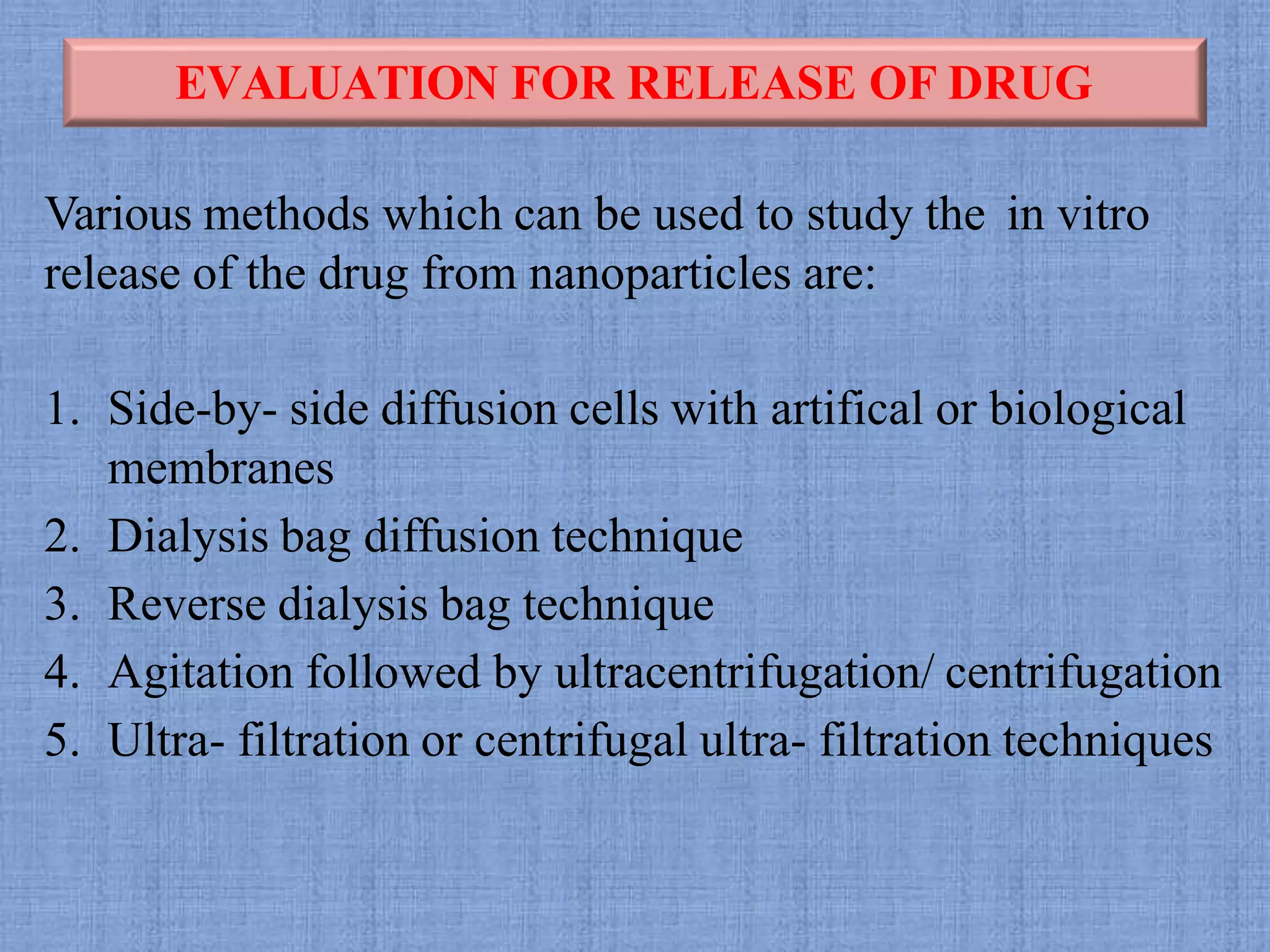 Targeting methods introduction preparation and evaluation: NanoParticles & Liposomes: Types ...