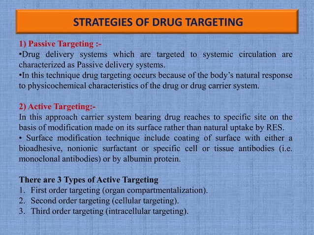 Targeting methods introduction preparation and evaluation: NanoParticles & Liposomes: Types ...
