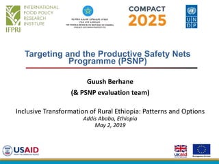 Targeting and the Productive Safety Nets Programme (PSNP) | PPTX