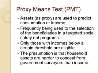 Targeting the poor | PPTX