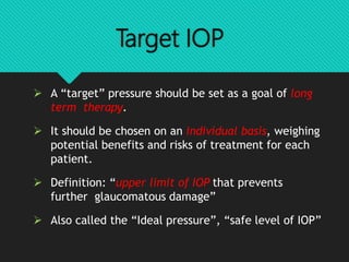 Target IOP Lt Col Rashed | PPTX