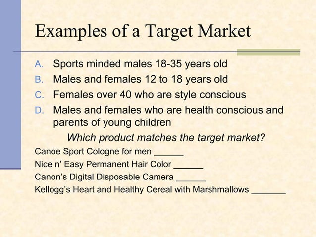 Target market | PPT