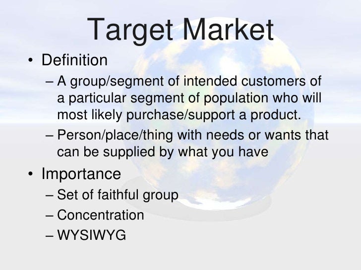 Target Market