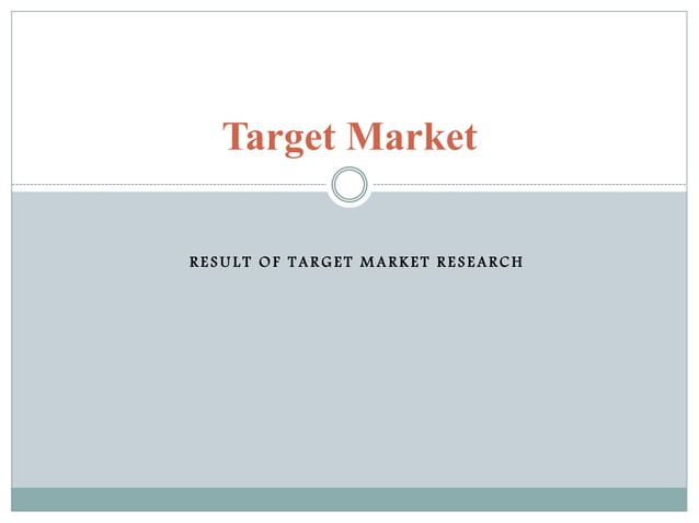 Target market | PPT