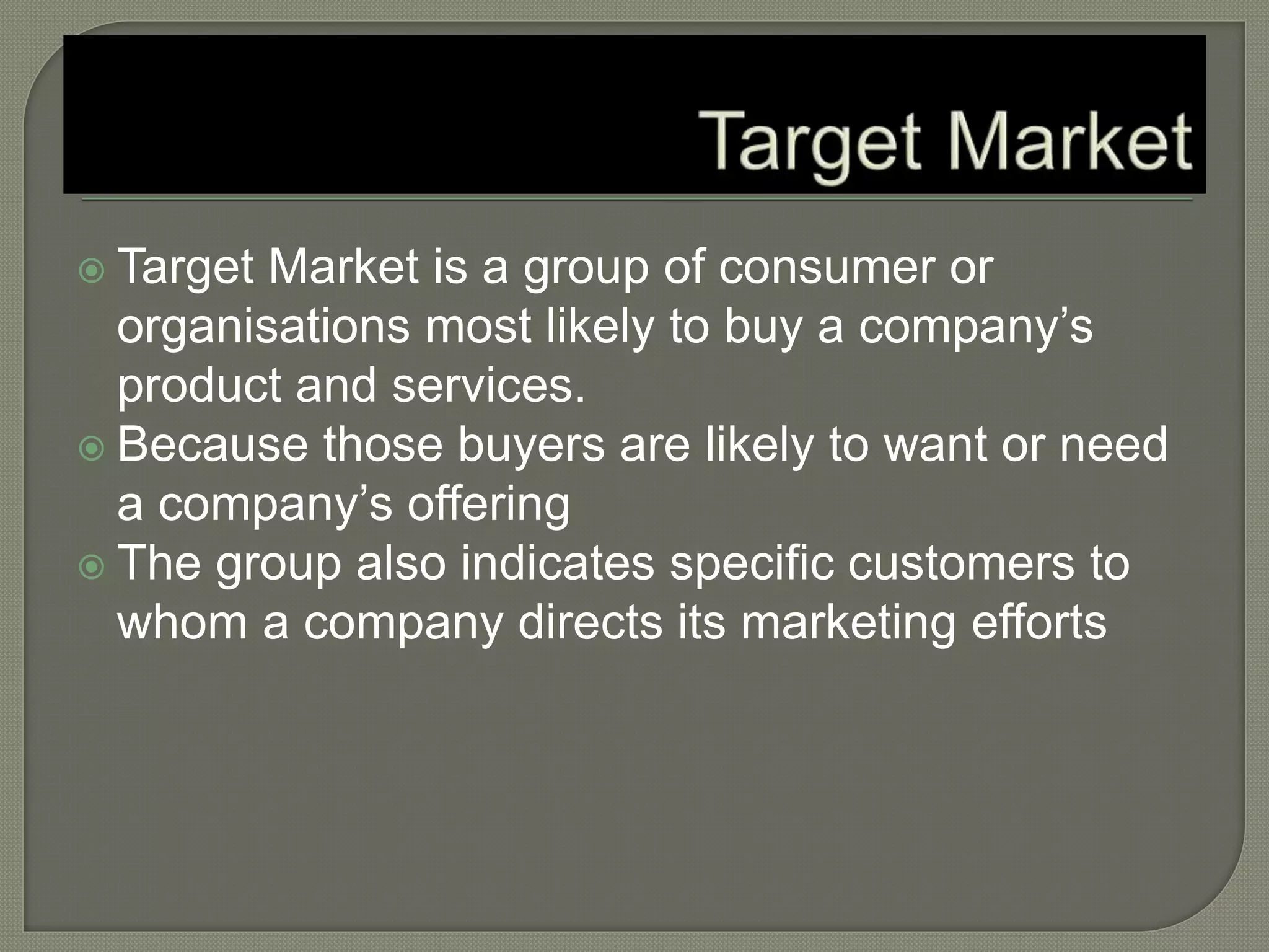 Target market | PPT