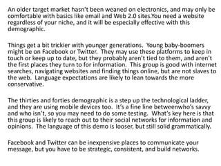 Target market basics, part two | PPT