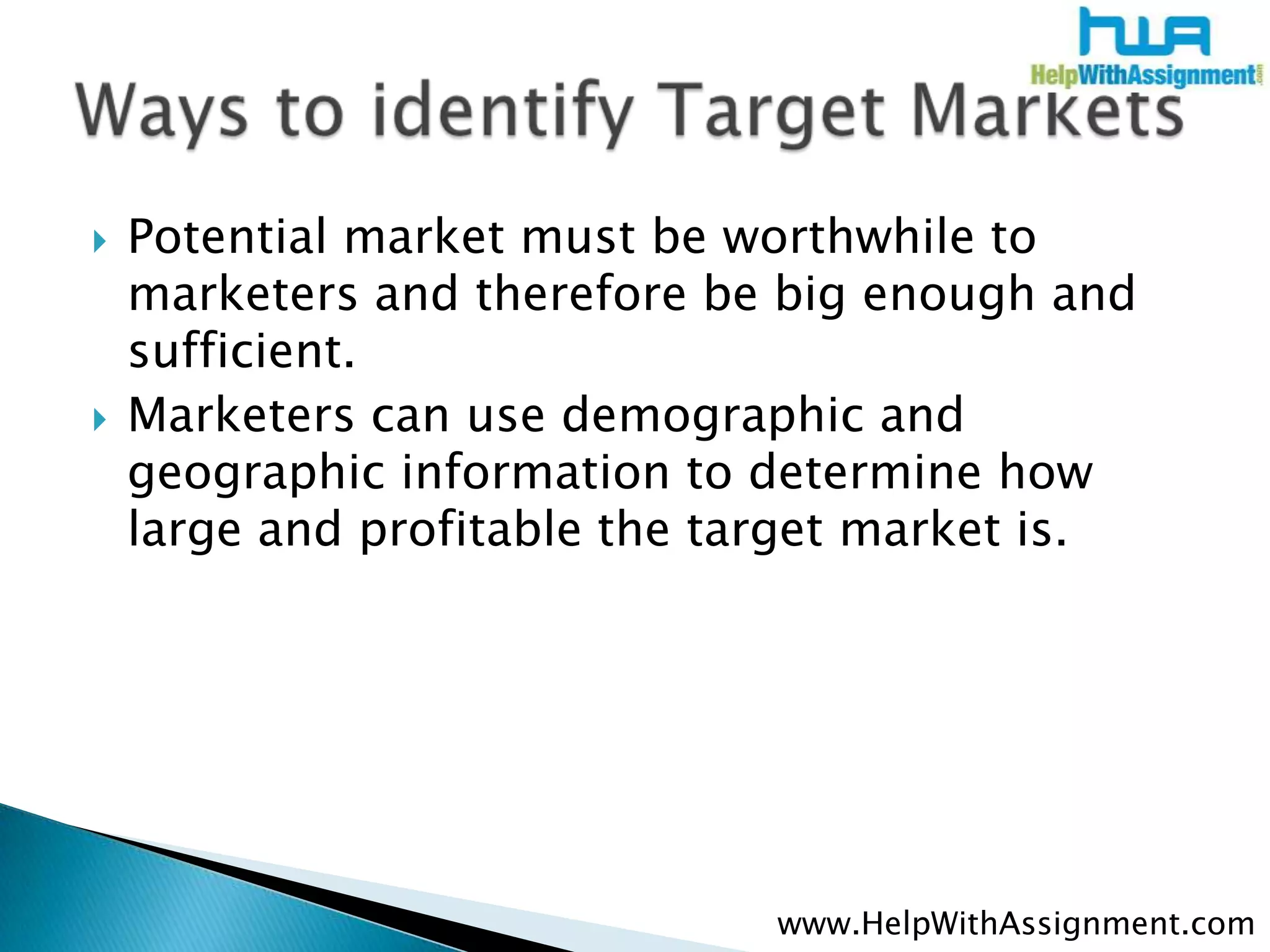 Target market selection | PPTX